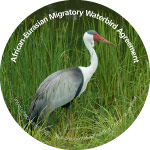 Wattled Crane Sticker | AEWA
